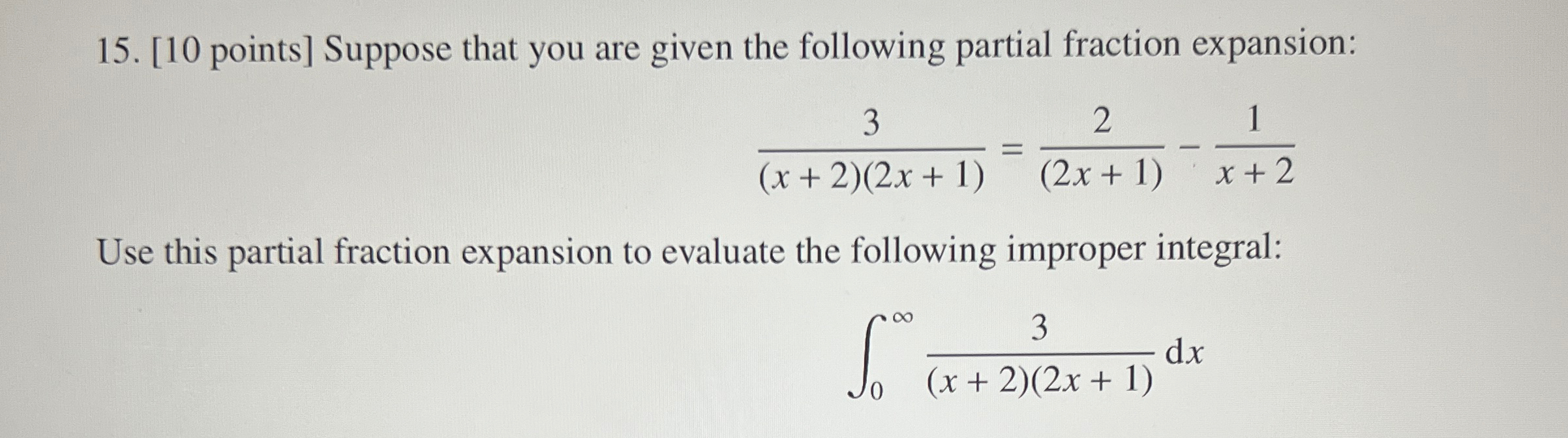 Solved [10 ﻿points] ﻿Suppose that you are given the | Chegg.com