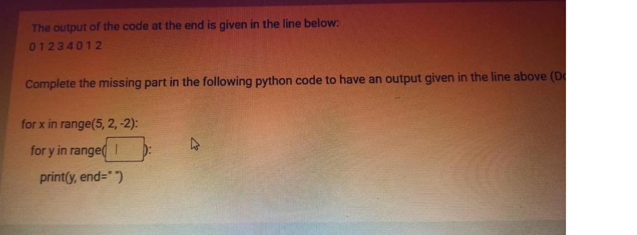 Solved The output of the code at the end is given in the | Chegg.com