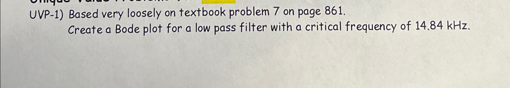 Solved UVP-1) ﻿Based very loosely on textbook problem 7 ﻿on | Chegg.com