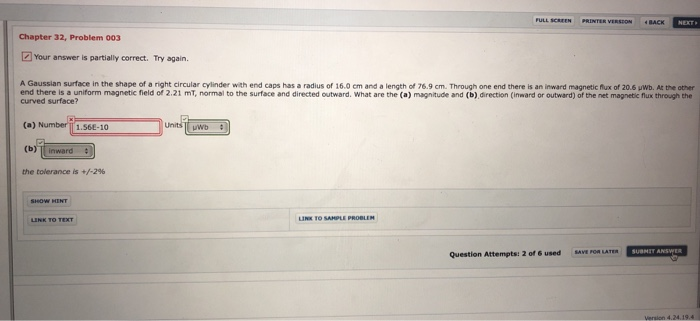 Solved FULL SCREEN PRINTER VERSION 4 BACK NEET Chapter 32, | Chegg.com