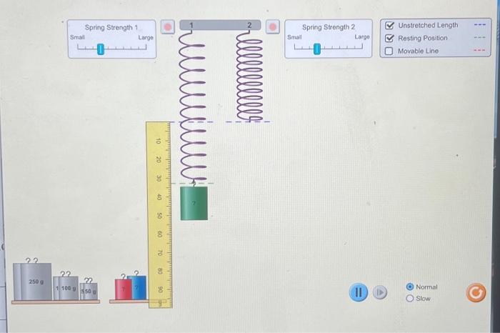 Q2. Remove the 50 g hanging mass from the spring. You | Chegg.com