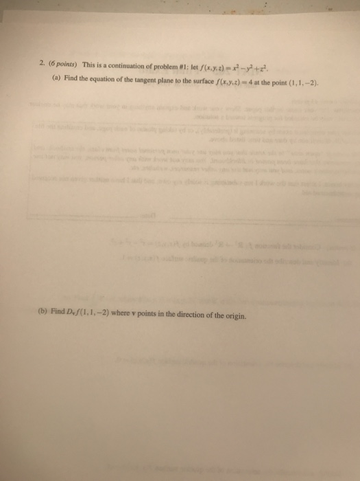Solved 2. (6 points) This is a continuation of problem #1: | Chegg.com