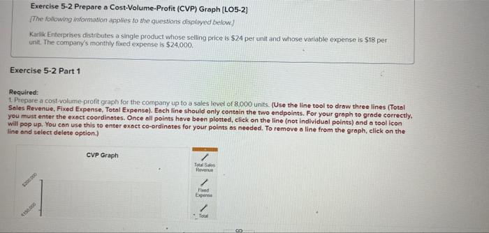 [Solved]: Exercise 5-2 Prepare a Cost-Volume-Profit (CVP) G