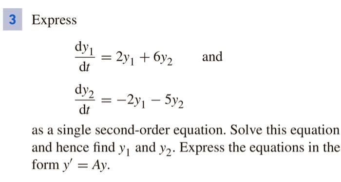 Why does the y1, y2 functions are expressed like the | Chegg.com