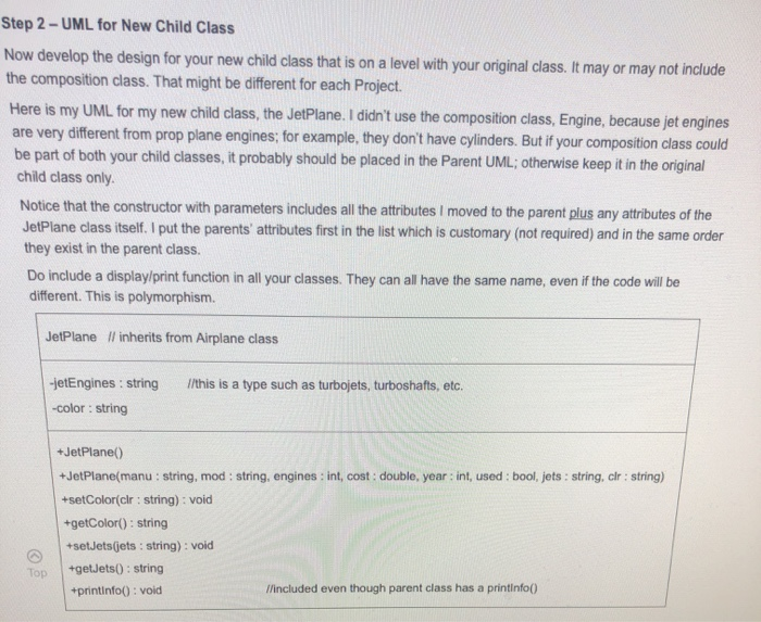 Solved Objectives 1. Code the Parent class designed last | Chegg.com