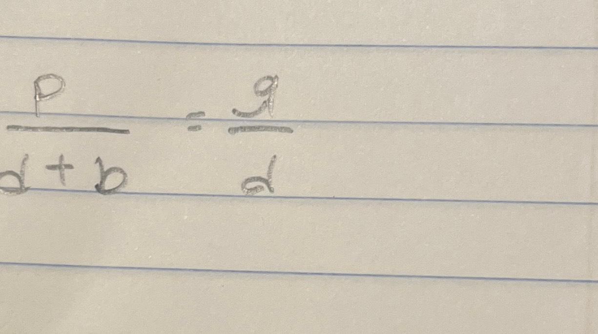 Solved pd+b=gd | Chegg.com