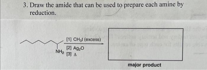 Solved 3. Draw the amide that can be used to prepare each | Chegg.com