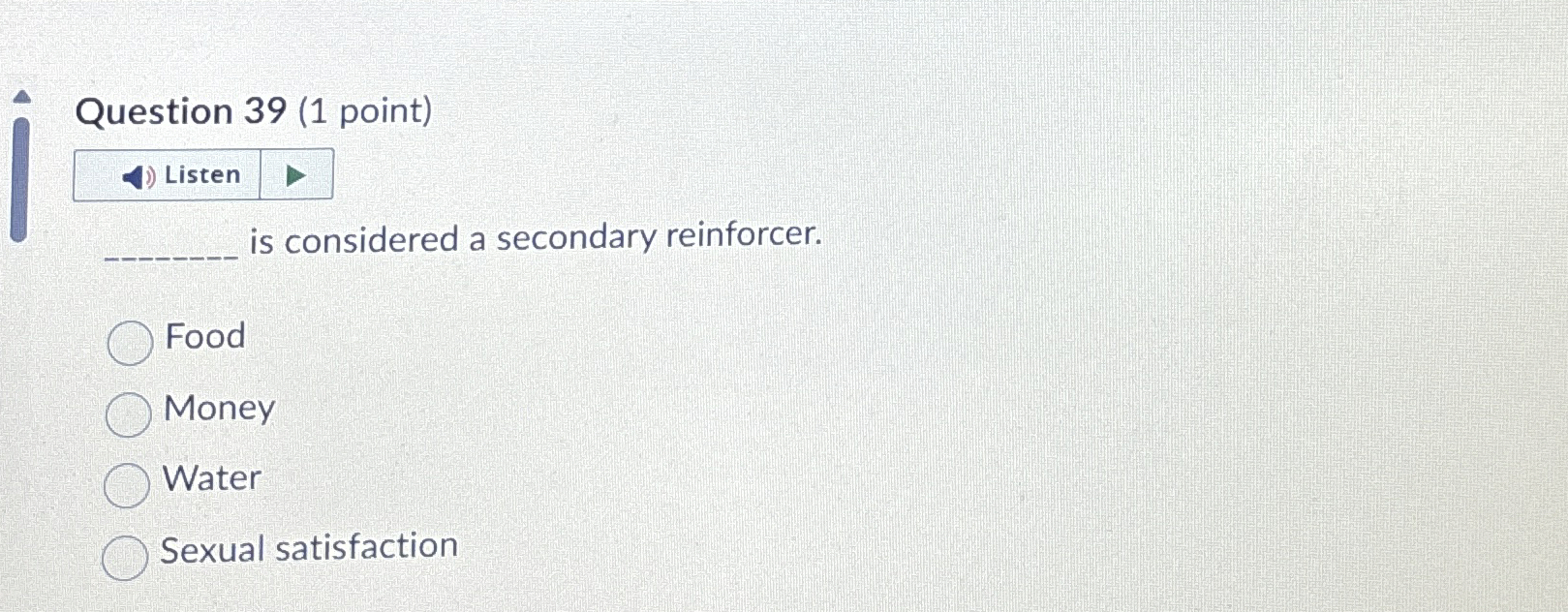 Solved Question 39 (1 ﻿point)Listenis considered a secondary | Chegg.com