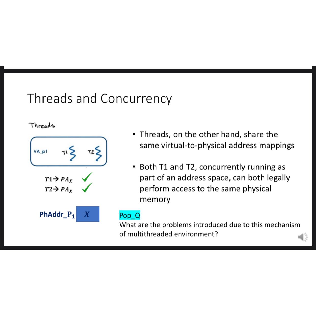 Solved Threads and ConcurrencyThreadsPhAddr_ P1Threads, on | Chegg.com