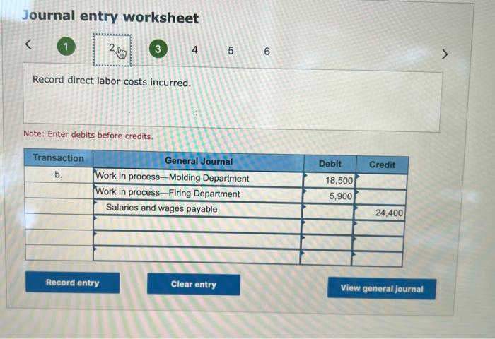 Solved Exercise 5-1 Process Costing Journal Entries [LO5-1] | Chegg.com