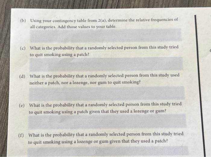 Solved 2. A recent study of smoking cessation programs | Chegg.com