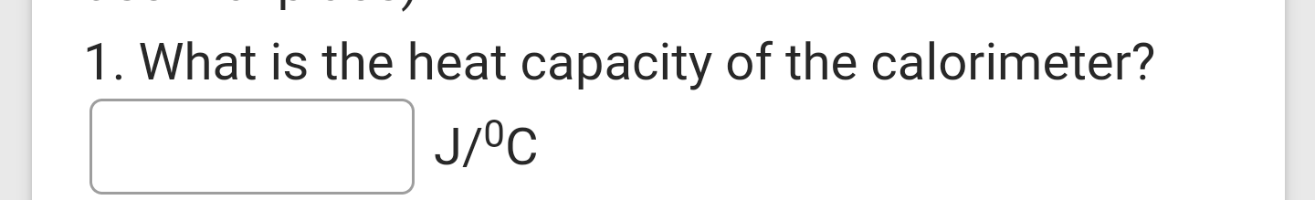 Solved Enthalpy of Neutralization Results Sheet Part I - | Chegg.com