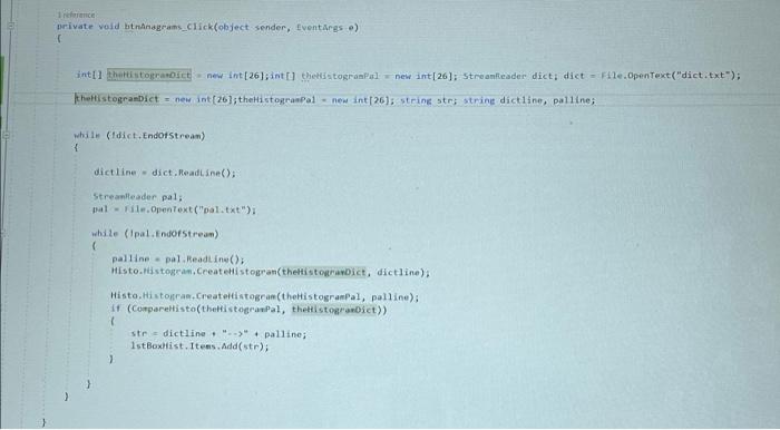 Solved reference private void btrnarams Click(object sender, | Chegg.com
