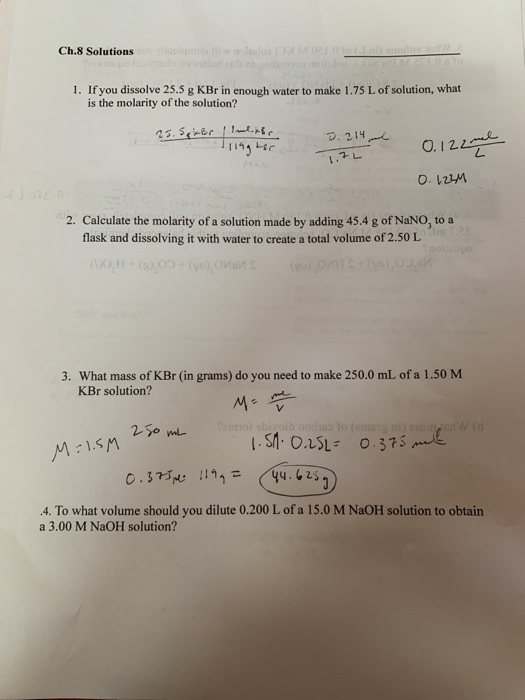 Solved Ch.8 Solutions to make and the online 1. If you | Chegg.com