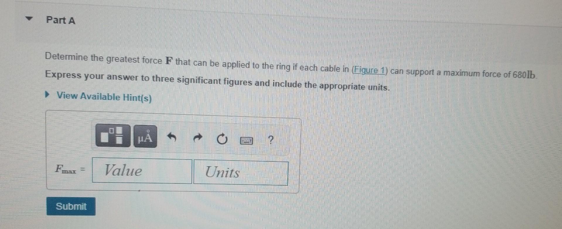 Solved Determine The Greatest Force F That Can Be Applied To