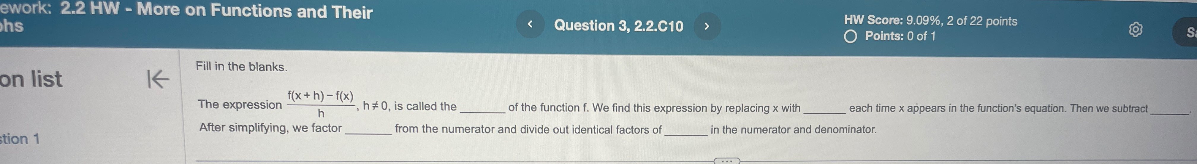 Solved ework: 2.2HW - ﻿More on Functions and | Chegg.com