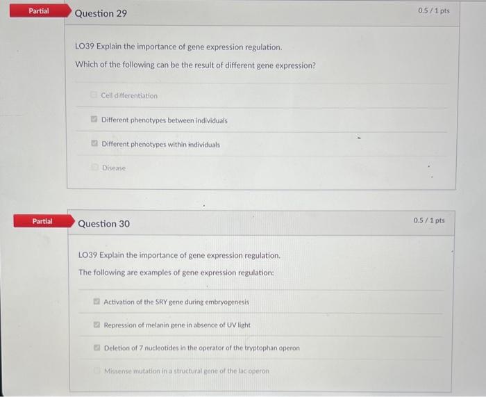 Solved LO39 Explain the importance of gene expression | Chegg.com