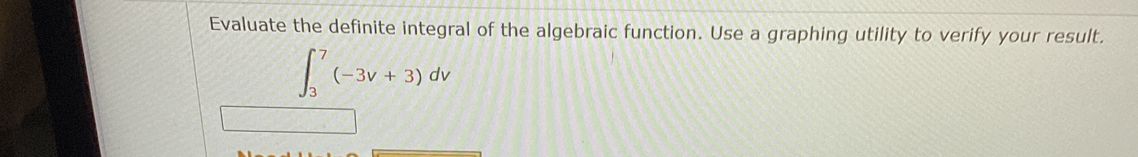 Solved Evaluate the definite integral of the algebraic | Chegg.com