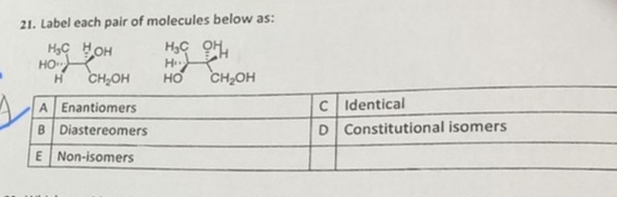 Solved Label each pair of molecules below | Chegg.com