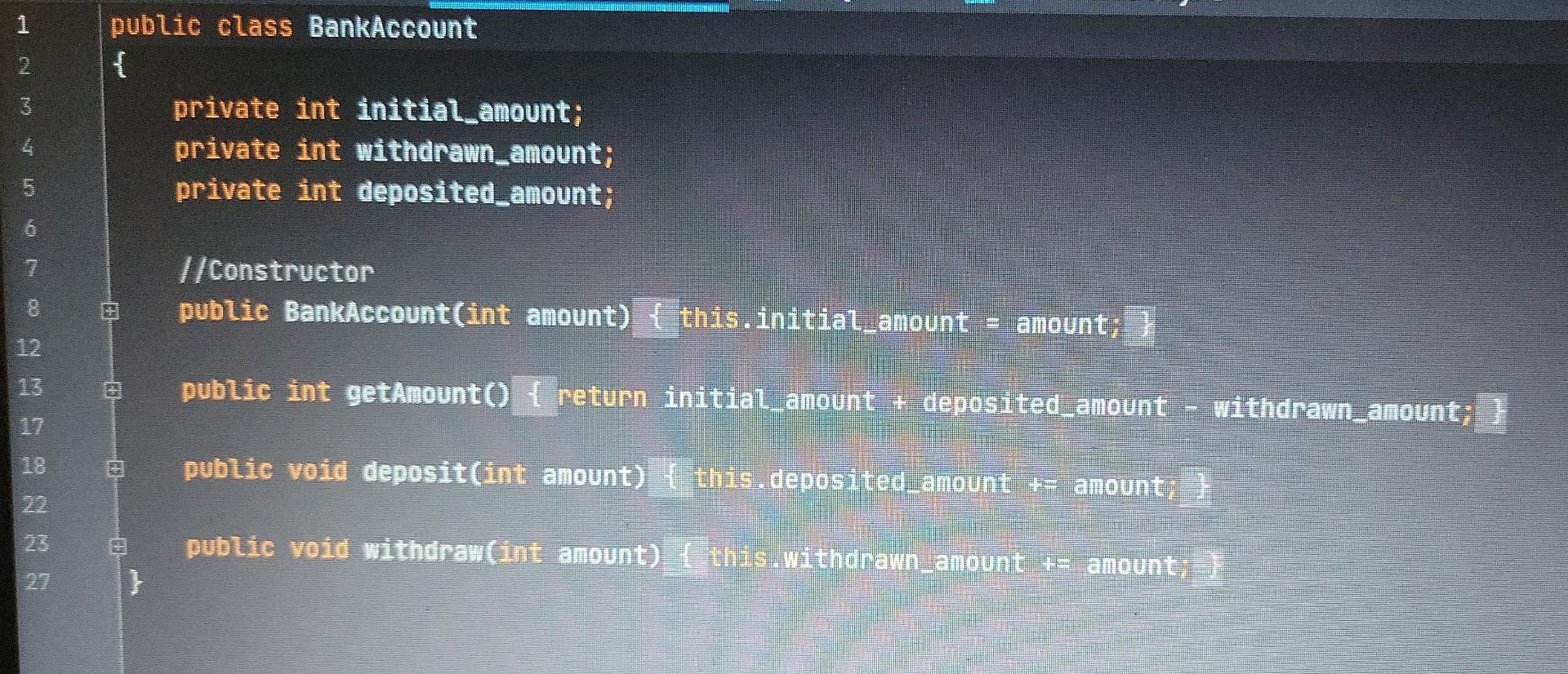 Solved Question 3. Modify the given "bad bank" code to | Chegg.com