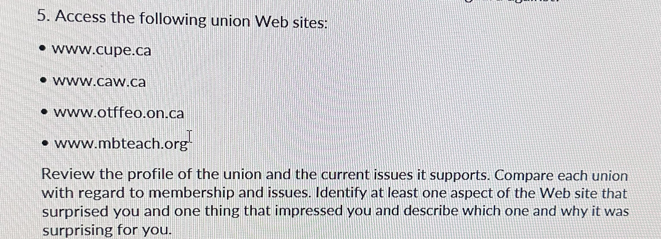Solved Access the following union Web | Chegg.com