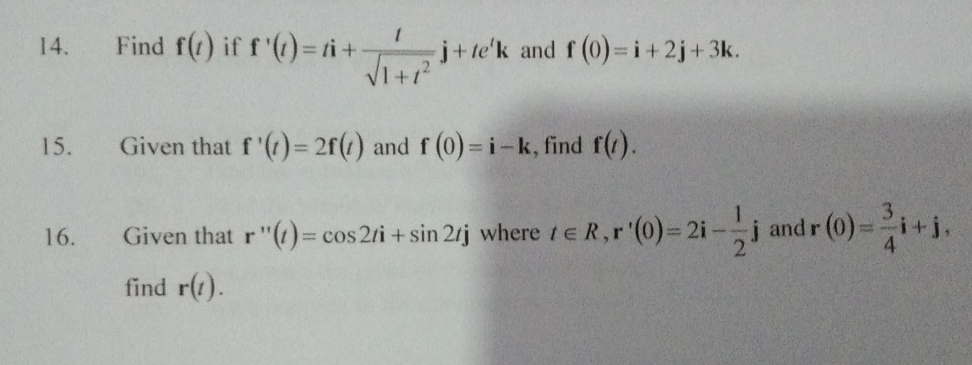 Solved 3. Sketch the curve with the given vector equation. | Chegg.com