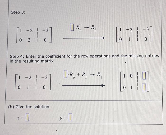 Solved Consider the following system of linear equations. | Chegg.com
