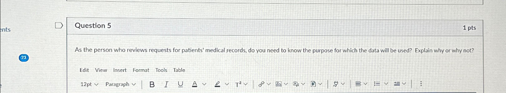 Solved Question 51ptsAs the person who reviews requests for | Chegg.com