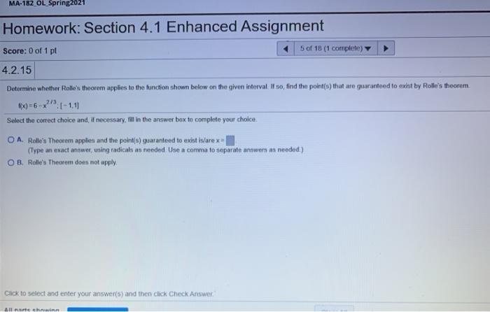 Solved Homework: Section 4.1 Enhanced Assignment Score: 0 of | Chegg.com