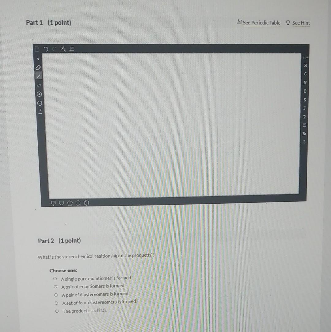Solved In Part 1 predict the major, organic product for the | Chegg.com