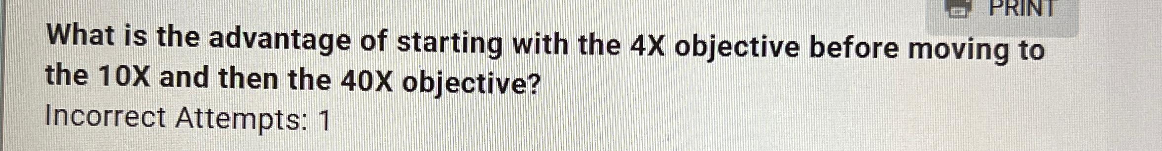 Solved What is the advantage of starting with the 4x | Chegg.com