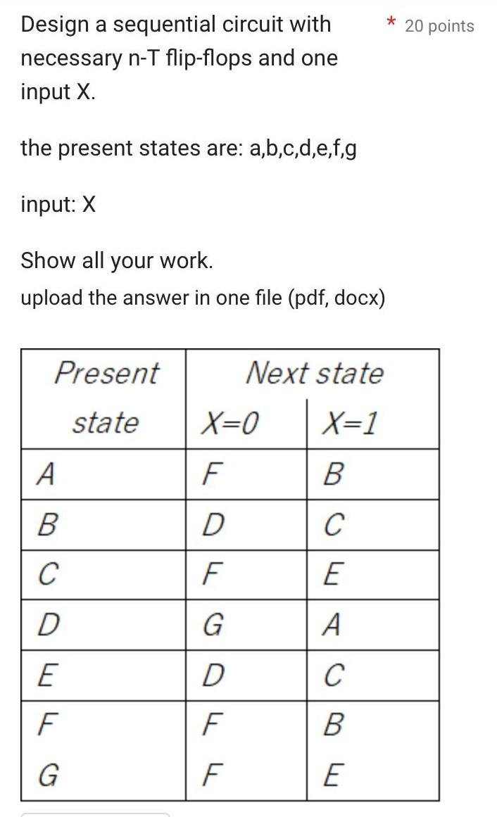 Solved Design a sequential circuit with necessary n-T | Chegg.com