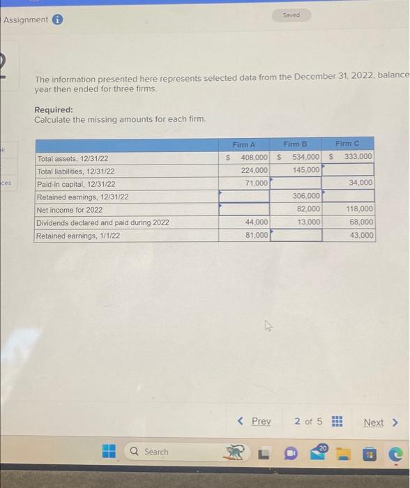 Solved Assignment i k ces The information presented here | Chegg.com