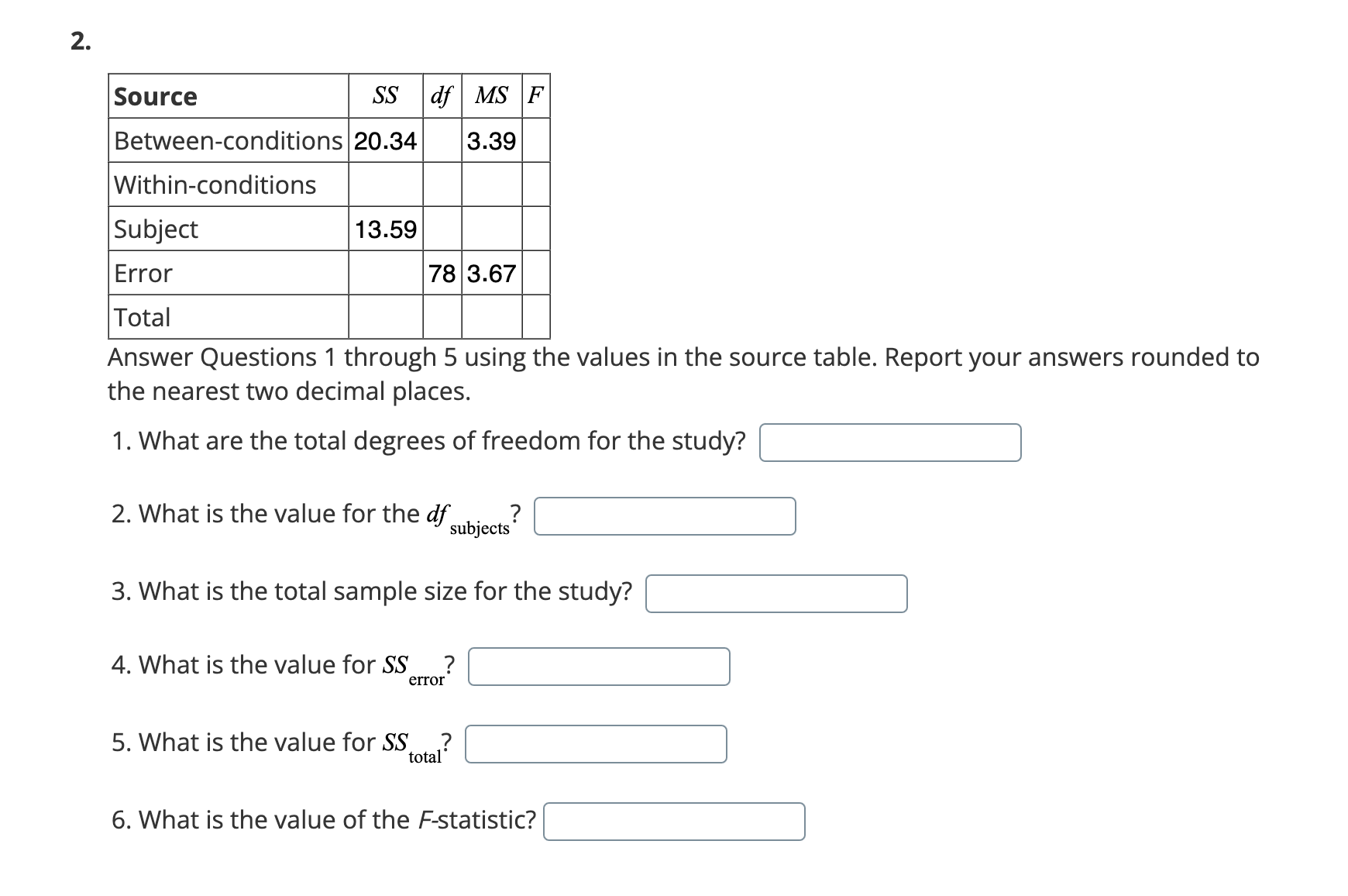 Solved Answer Questions 1 through 5 using the values in | Chegg.com Solved Answer Questions 1 through 5 using the values in | Chegg.com