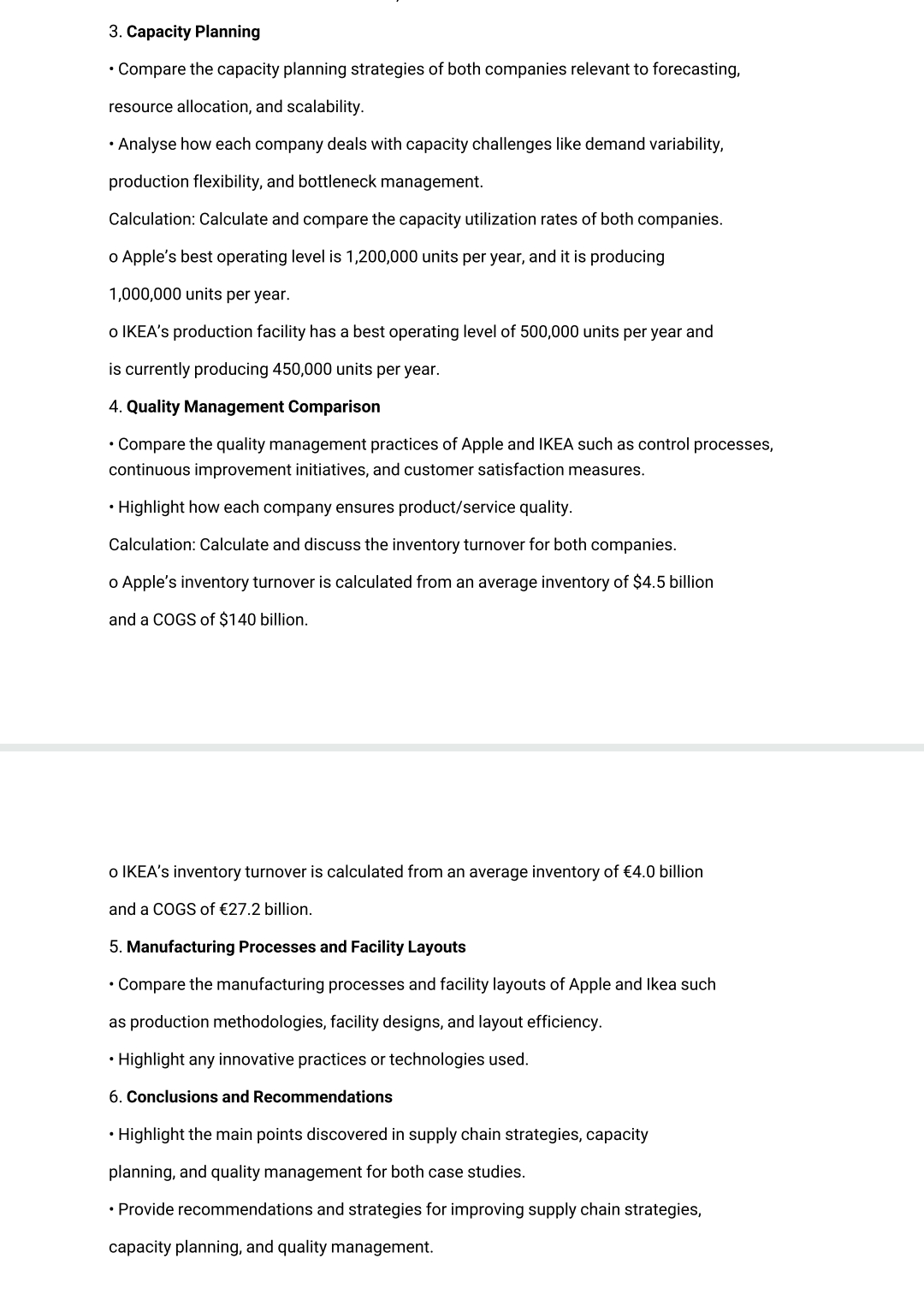 Solved Capacity PlanningCompare the capacity planning | Chegg.com