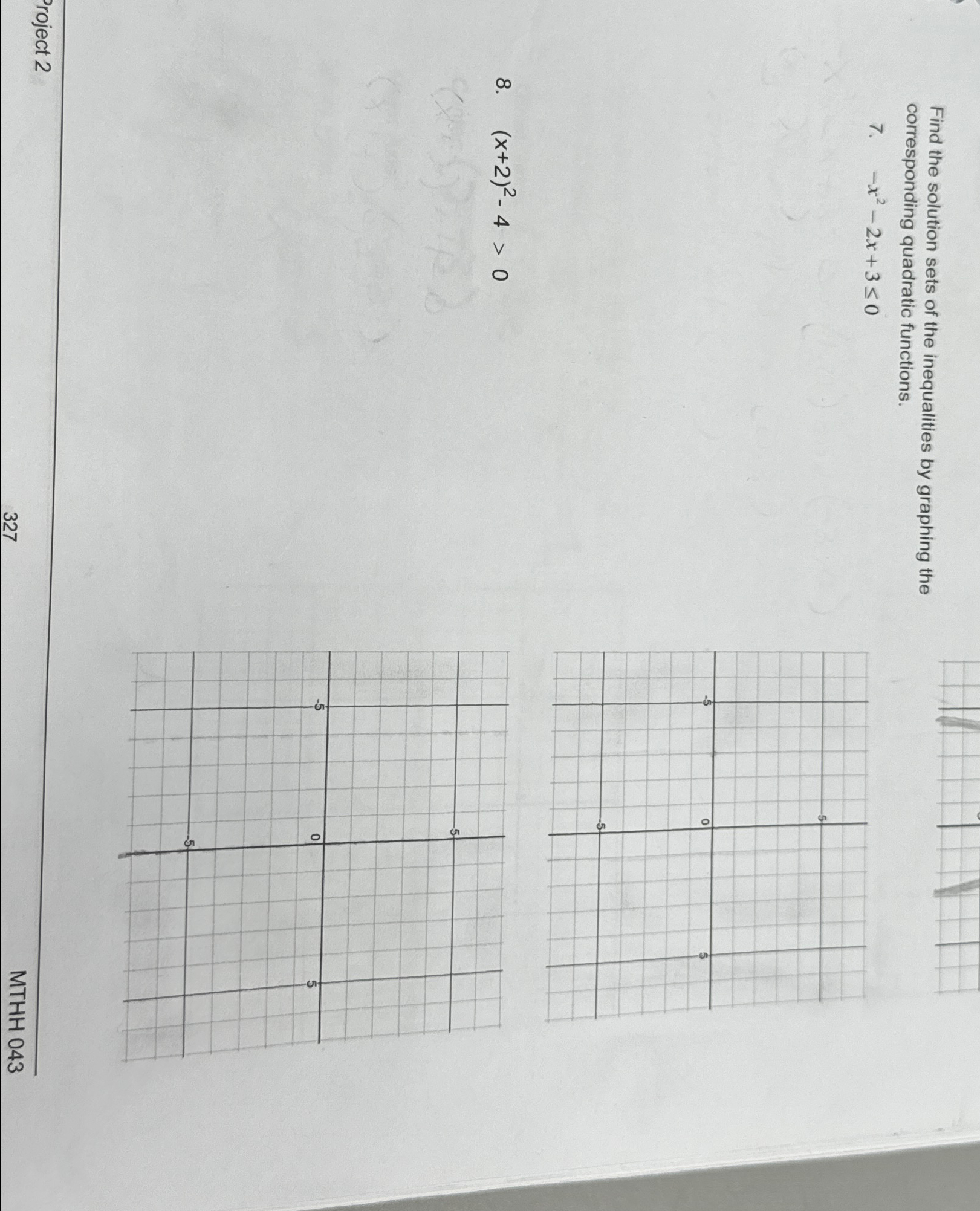 Solved Find the solution sets of the inequalities by | Chegg.com