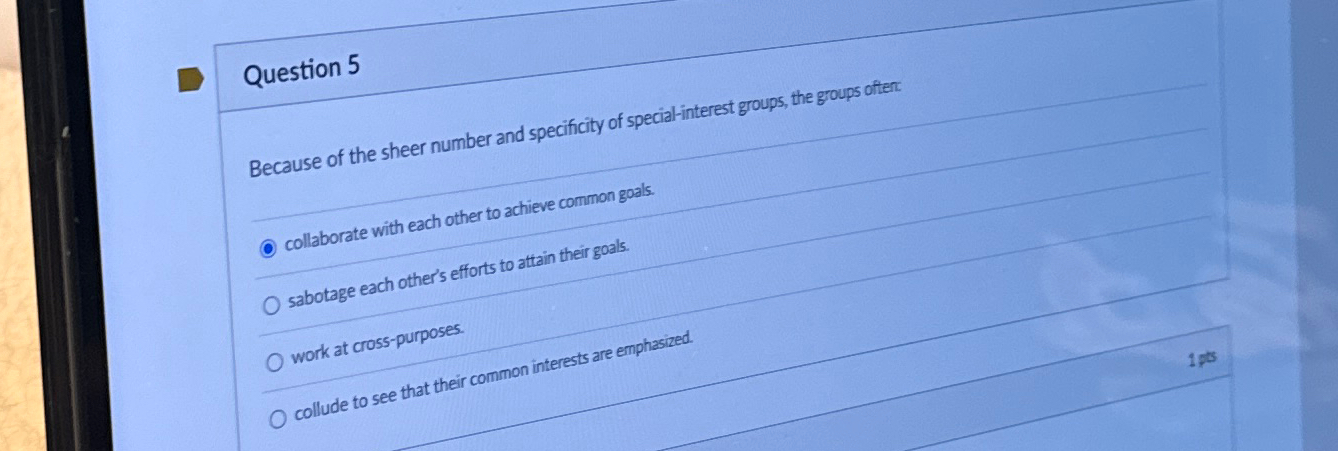 Solved Question 5Because of the sheer number and specificity | Chegg.com