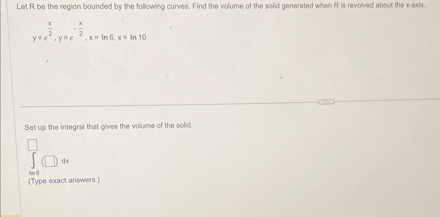 Solved Let R ﻿be the region bounded by the following curves. | Chegg.com