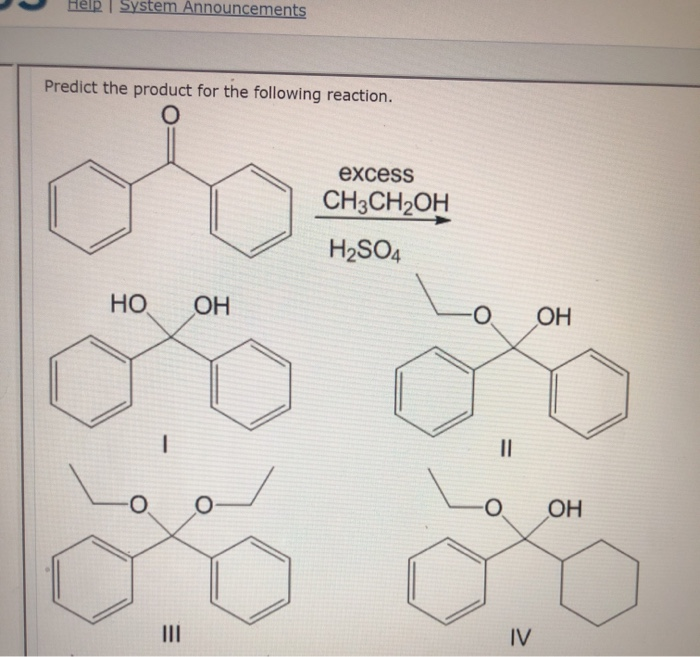 Solved Петр I System Announcements Predict the product for | Chegg.com