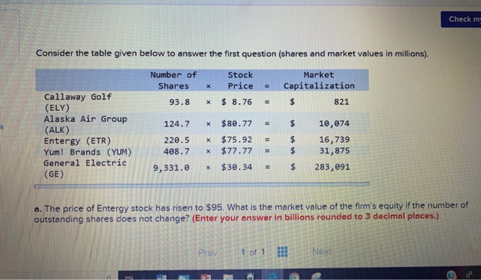 Solved Check m Consider the table given below to answer the | Chegg.com