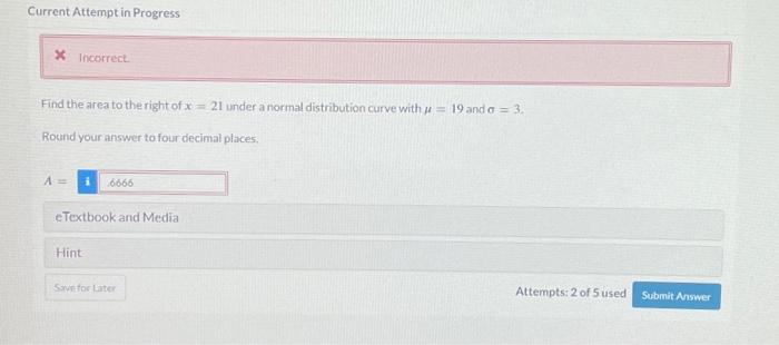 Solved Current Attempt in Progress X Incorrect. Find the | Chegg.com