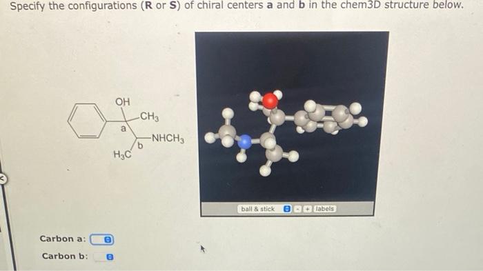 Solved Specify the configurations ( R or S ) of chiral | Chegg.com