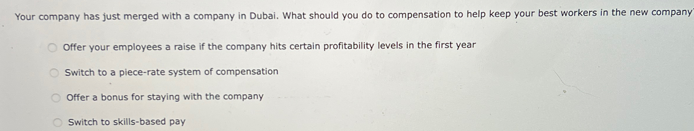 Solved Your company has just merged with a company in Dubai. | Chegg.com
