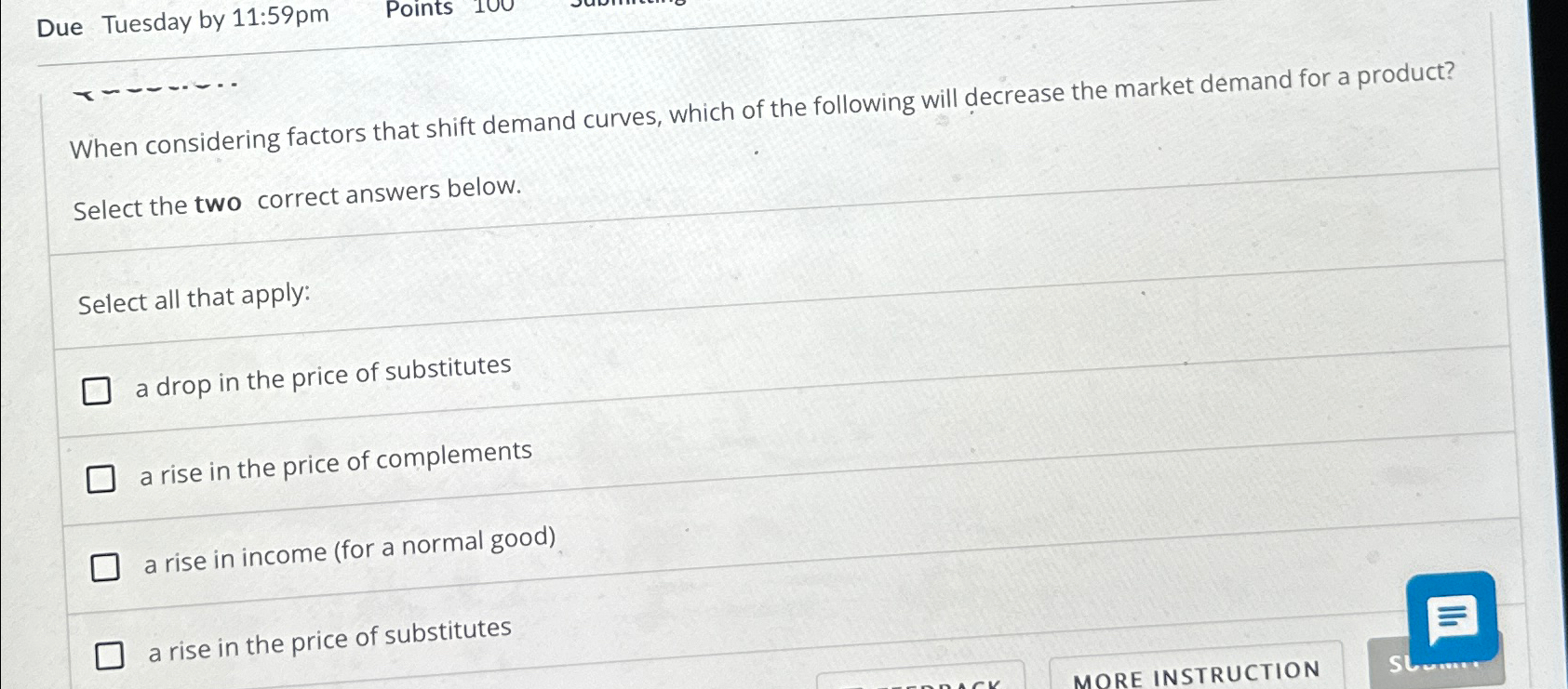 Solved DueTuesday by 11:59pmPointsWhen considering factors | Chegg.com