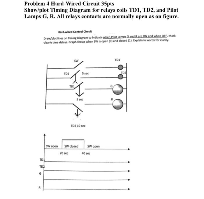 Solved Problem 4 Hard-Wired Circuit 35pts Show/plot Timing | Chegg.com