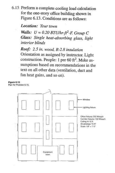 15 Perform a complete cooling load calculation for | Chegg.com