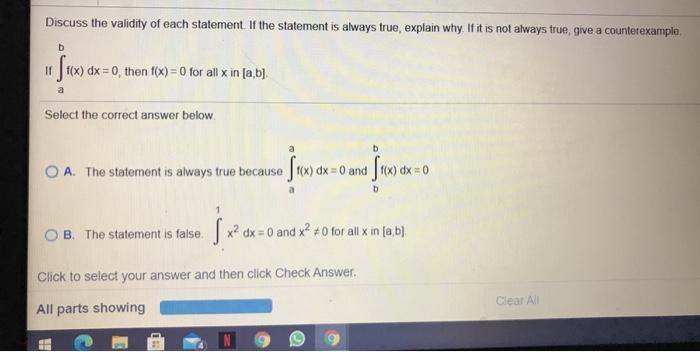 Solved Discuss the validity of each statement. If the | Chegg.com