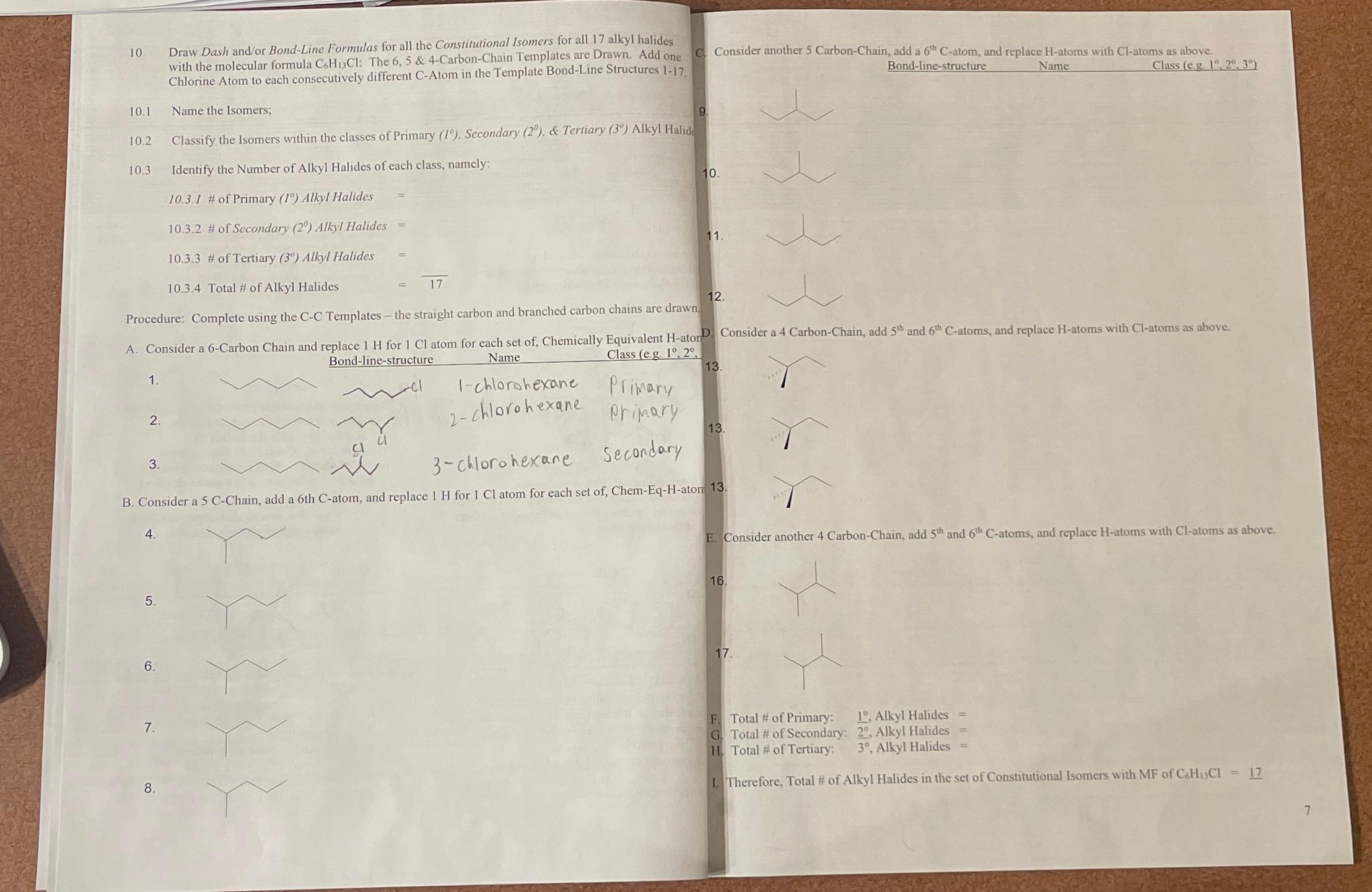 Solved Draw Dash and/or Bond-Line Formulas for all the | Chegg.com