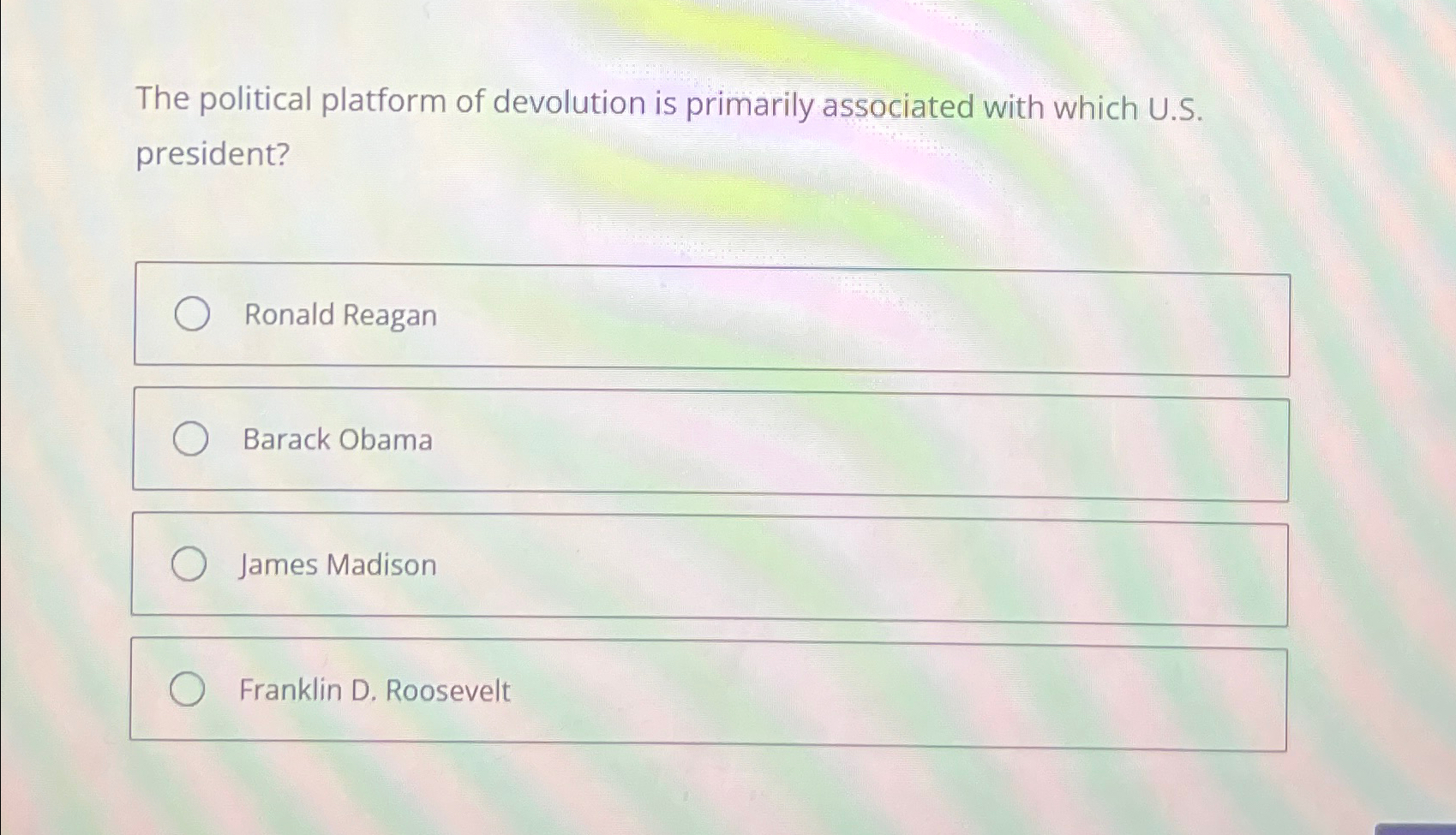 Solved The political platform of devolution is primarily | Chegg.com