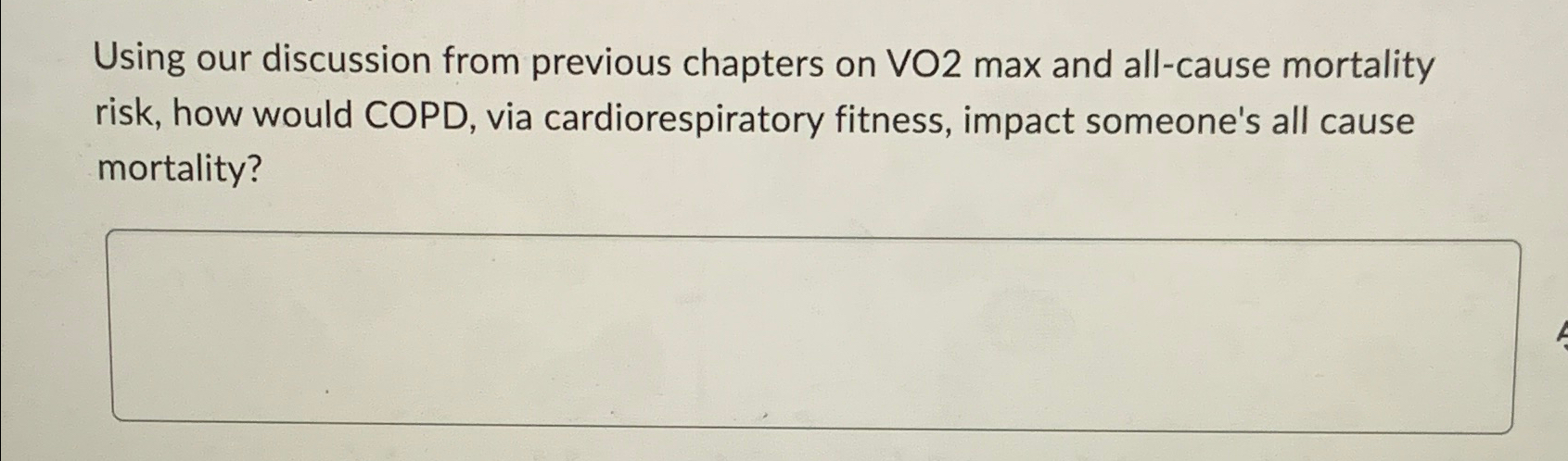 Solved Using our discussion from previous chapters on VO2 | Chegg.com